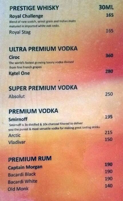 Menu at Green Lounge, Delhi, Aggarwal City Mall