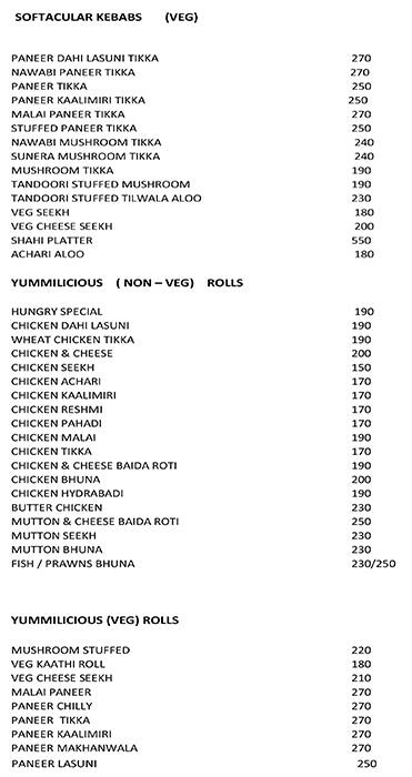 Menu at Royal Tandoor House, Virar