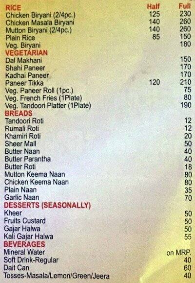 Nazeer Foods, Pandav Nagar, New Delhi - Zomato