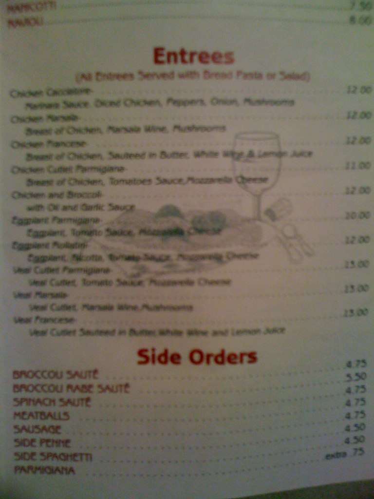 Menu at Lucy's Pizza pizzeria, Ossining