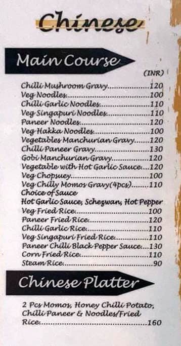 Menu at The Badnaam Adda TBA Pure Veg Best Restaurant in Greater Noida ...