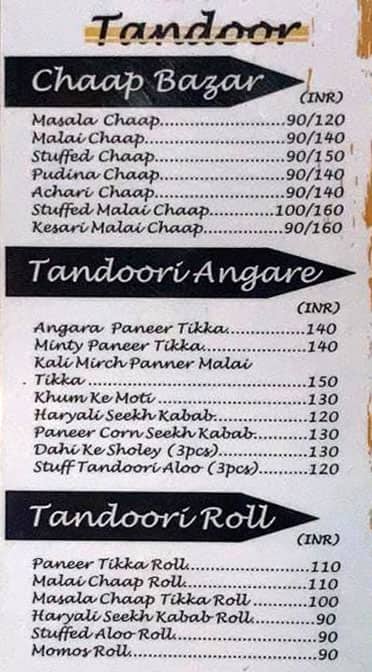 Menu at The Badnaam Adda TBA Pure Veg Best Restaurant in Greater Noida ...