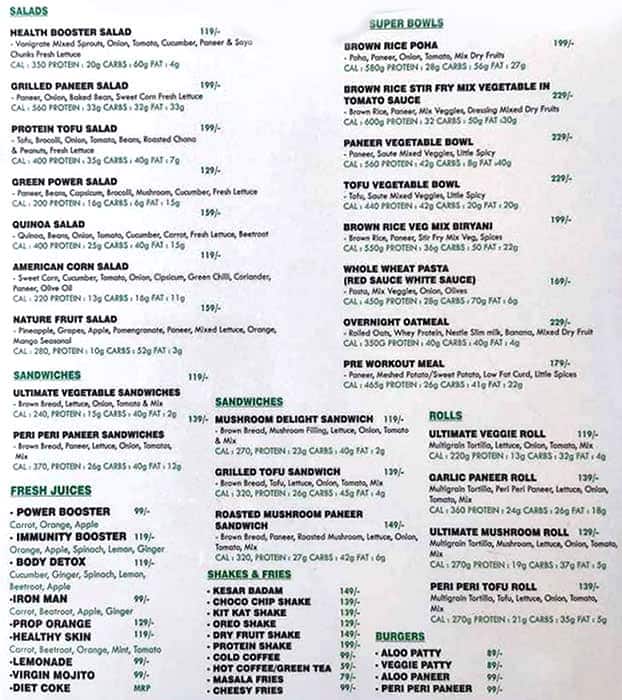 Menu of Healthy Gram, Raj Nagar, Ghaziabad