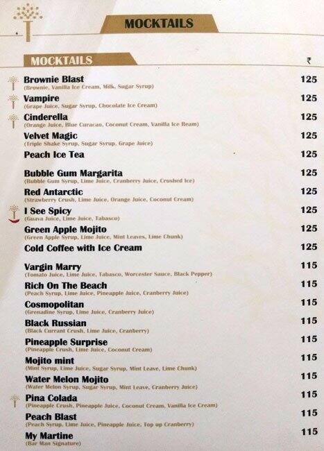 Menu at Pepper Tree Restaurant, Ahmedabad, 2H2X+MQ4