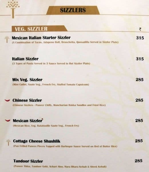 Menu at Pepper Tree Restaurant, Ahmedabad, 2H2X+MQ4