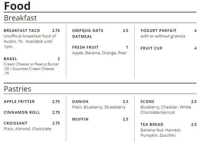 The Hideout Coffee House Menu, Menu v reštaurácii The Hideout Coffee ...