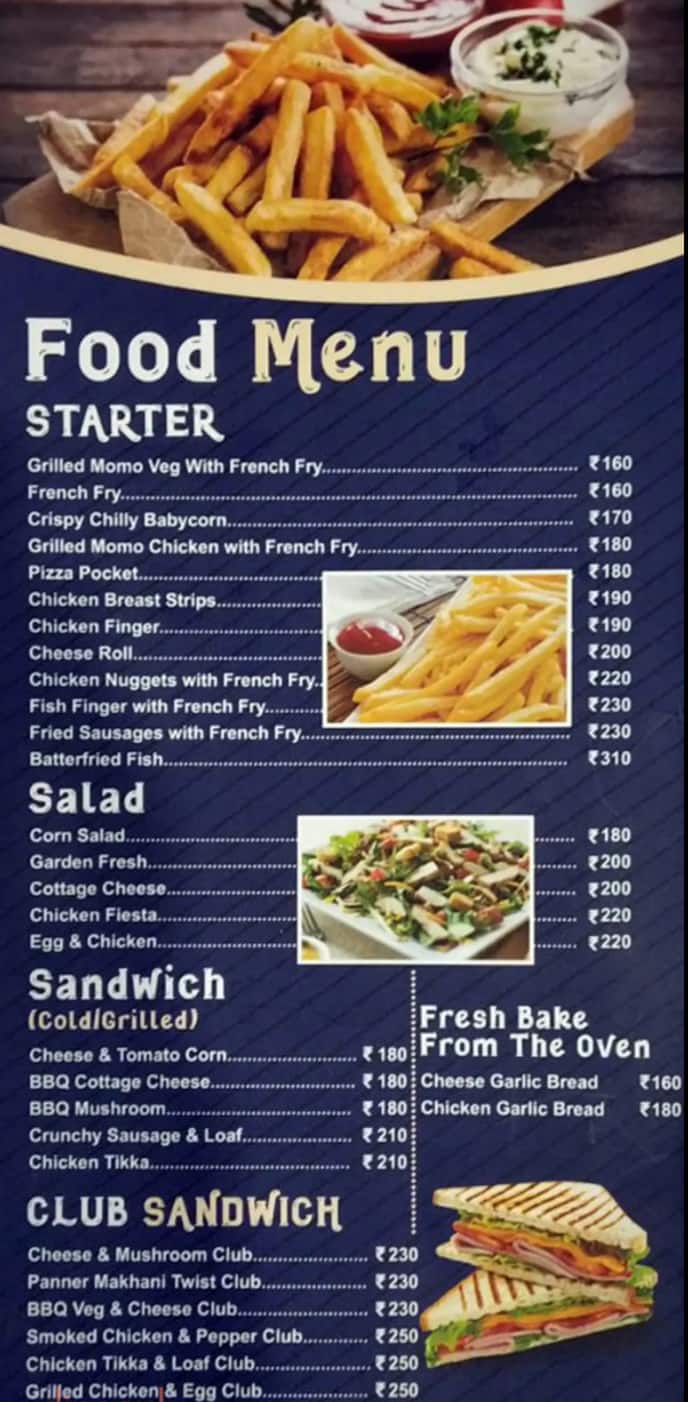 Menu of Coffee World Restaurant, Southern Avenue, Kolkata