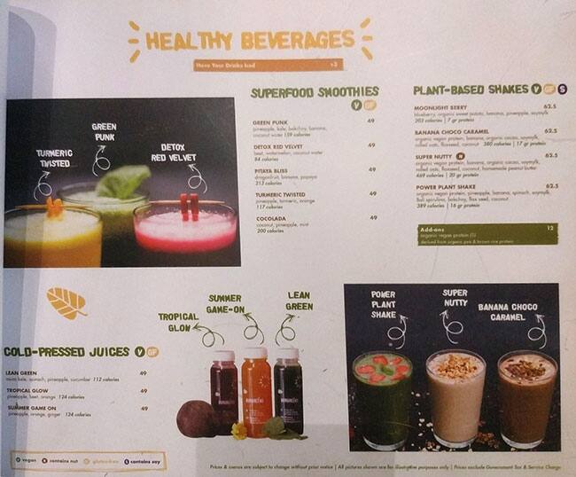 Menu at Burgreens Kemang Village - Healthy Plant-Based Eatery ...
