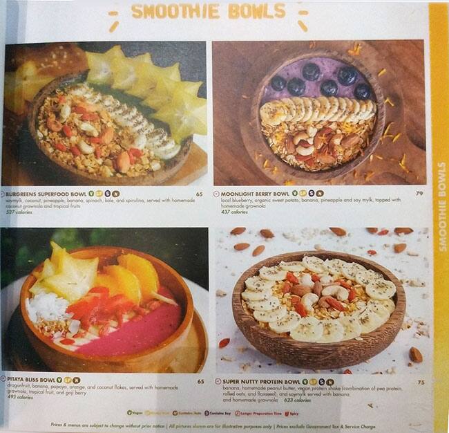 Menu at Burgreens Kemang Village - Healthy Plant-Based Eatery ...