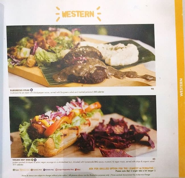 Menu at Burgreens Kemang Village - Healthy Plant-Based Eatery ...