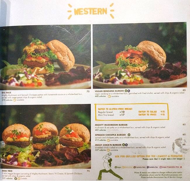 Menu at Burgreens Kemang Village - Healthy Plant-Based Eatery ...