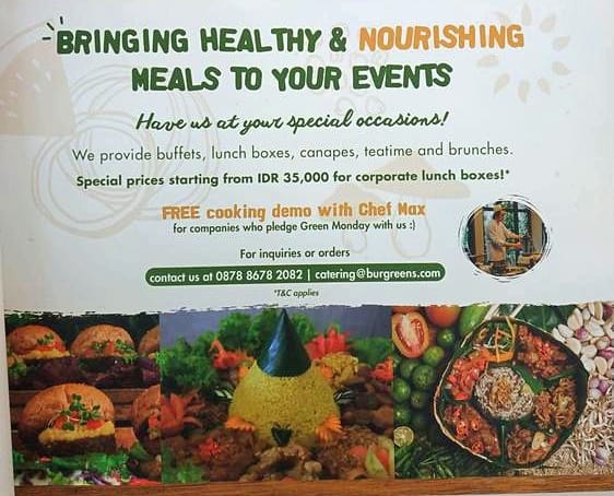 Menu at Burgreens Kemang Village - Healthy Plant-Based Eatery ...