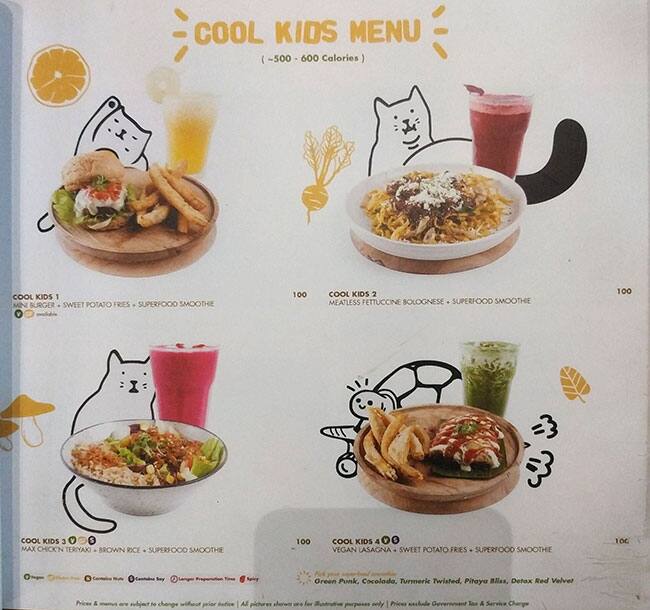 Menu at Burgreens Kemang Village - Healthy Plant-Based Eatery ...