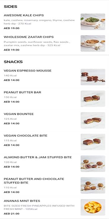Menu of Feels Juice Bar & Kitchen, Al Khawaneej, Dubai