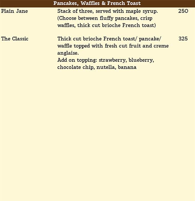 Menu of Toit, Indiranagar, Bangalore