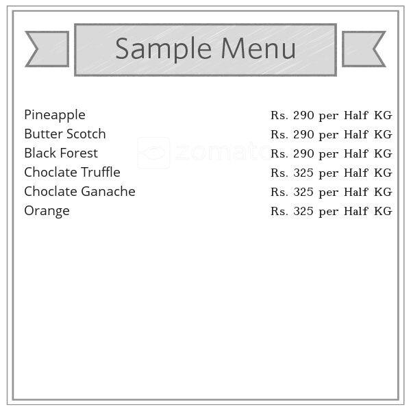 Menu at Temptation Cake Shop, Navi Mumbai, 26
