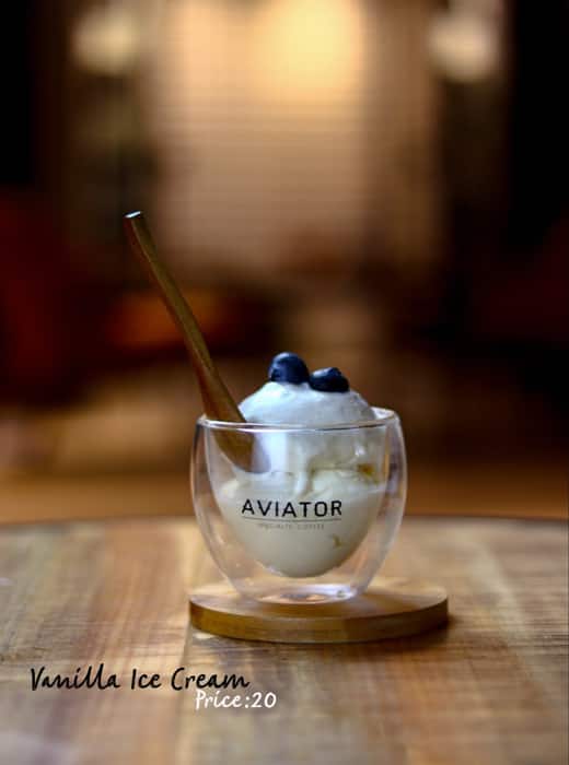 Menu at Aviator Cafe, Abu Dhabi