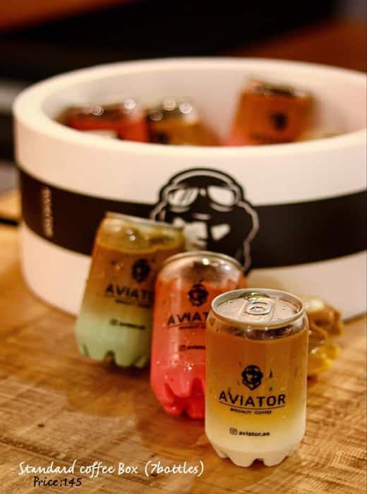 Menu at Aviator Cafe, Abu Dhabi