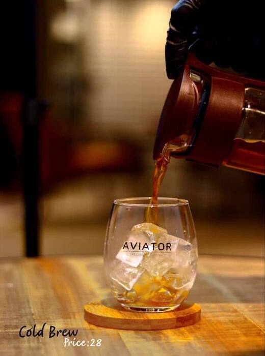 Menu at Aviator Cafe, Abu Dhabi