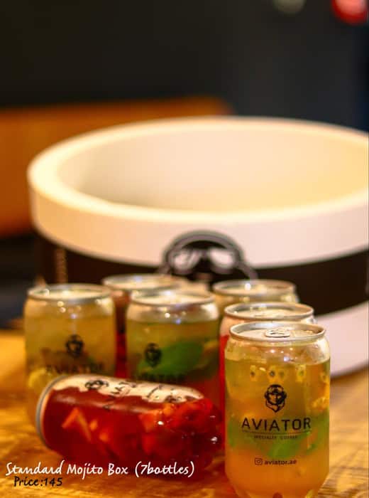 Menu at Aviator Cafe, Abu Dhabi