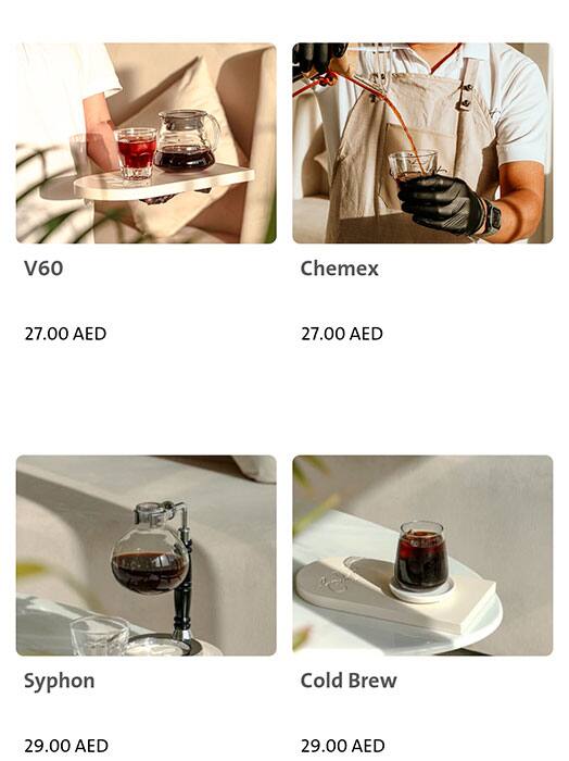 Menu at Enchant Cafe, Abu Dhabi