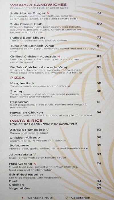 Menu at SeaSide Eatery restaurant, Dubai, Andaz Dubai
