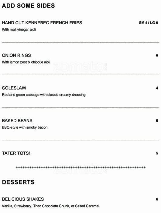 Menu at Heyday Bar & Restaurant, Seattle