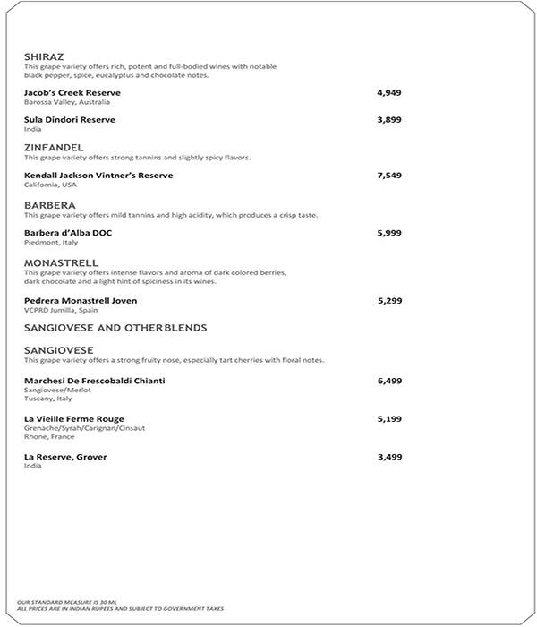 Menu at Courtyard Grill - Courtyard by Marriott, Gurugram