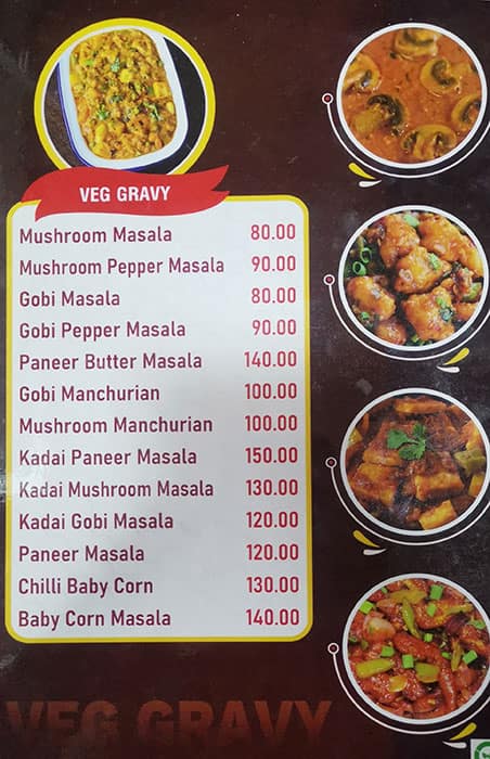 Menu at Suvai Briyani Family Restaurant, Tiruchirappalli, 73/2