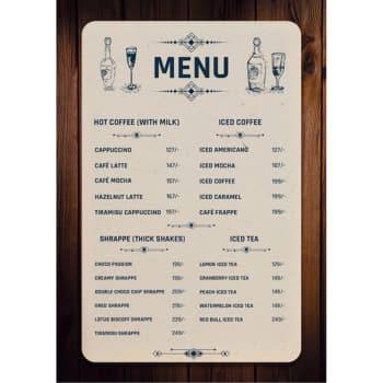 Menu of The Global Adda, Panchwati, Udaipur