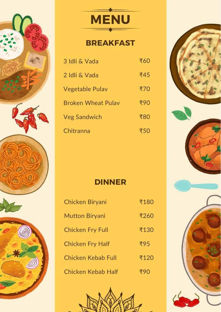 Menu of Aduge Mane, Sarjapur Road, Bangalore