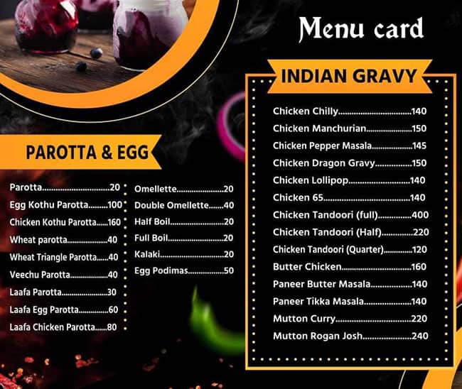 Menu of Annai Restaurant And Catering, Tambaram, Chennai