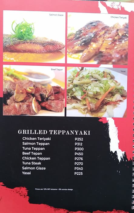 Menu at Agezuki Japanese Cuisine restaurant, Quezon City, 83