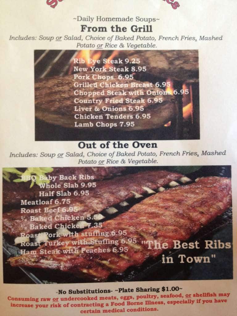 Menu at Susie's Too restaurant, New Port Richey