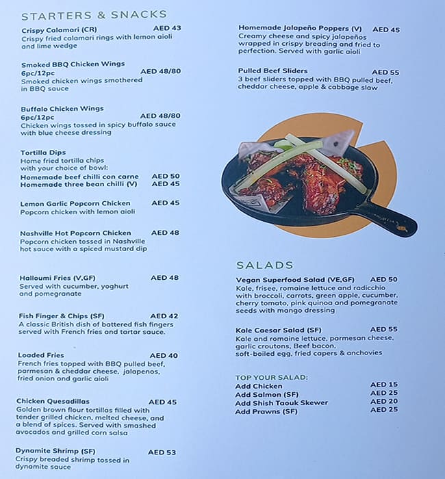 Menu of Mr. Toad's Pub & Kitchen - Premier Inn Dubai Investment Park ...