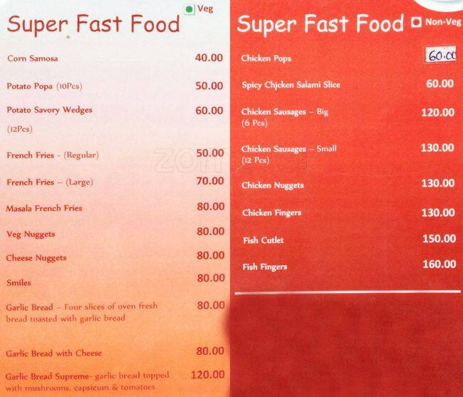 Grill & Chill Menu, Menu de Grill & Chill, Balayya Sastri Layout, Vizag ...