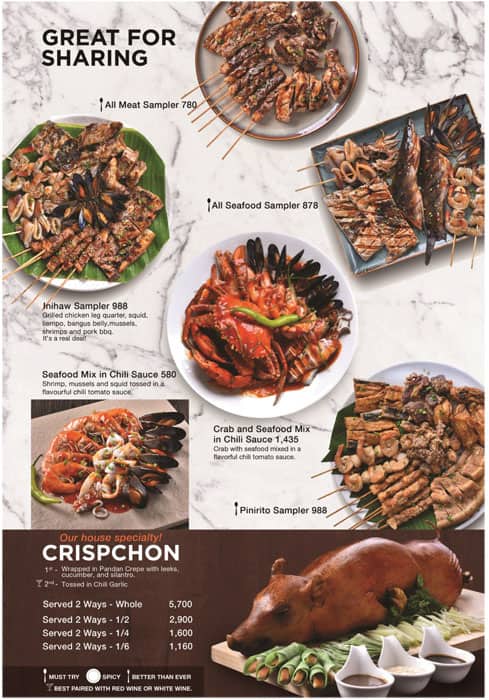 Menu at Mesa - Filipino Cuisine Southmall restaurant, Las Pinas, SM ...