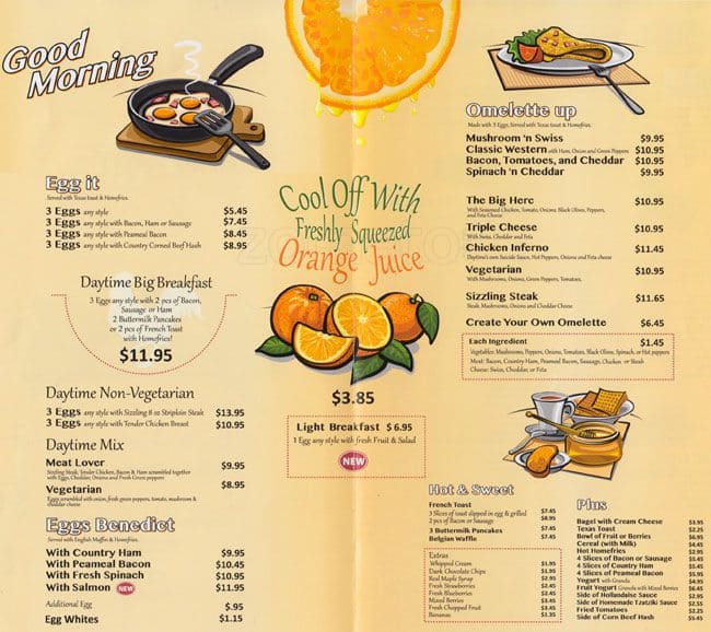 Menu at Daytime Grill restaurant, Burlington, Appleby Line