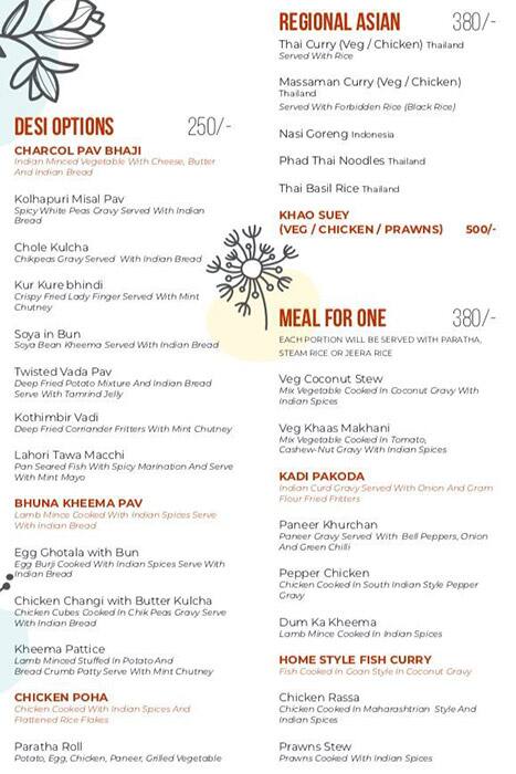 Menu at Shalom Bar And Kitchen, Mumbai