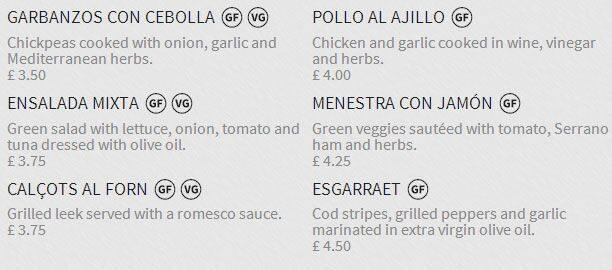 Menu at Cubatas pub & bar, Glasgow