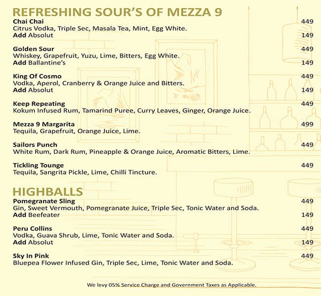 Menu of Mezza 9, Hinjawadi, Pune