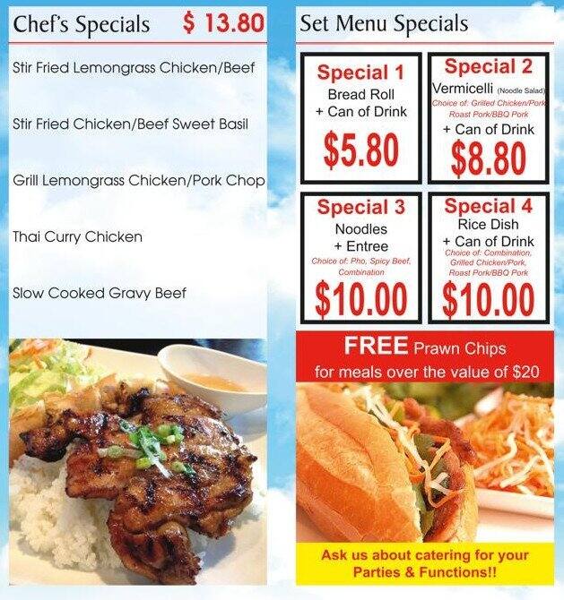 Menu at Air Restaurant, Adelaide, 210 North Tce