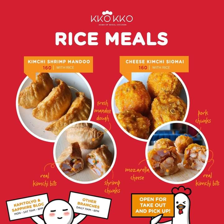 Menu at Kko Kko restaurant, Taguig