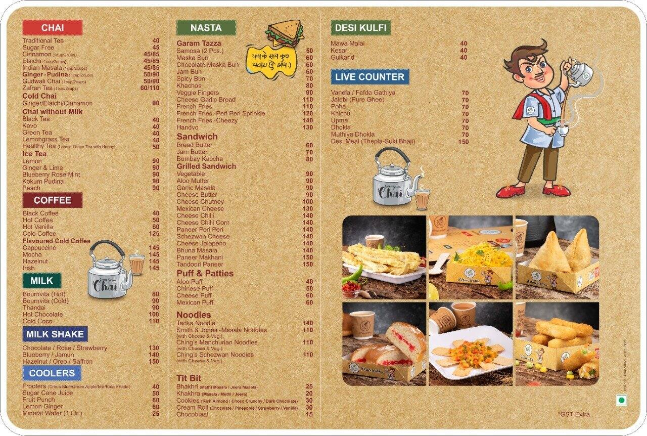 Menu at Tea Post, Gandhinagar, 39 Radhe Square Opp. Pramukh Arcade Nr ...