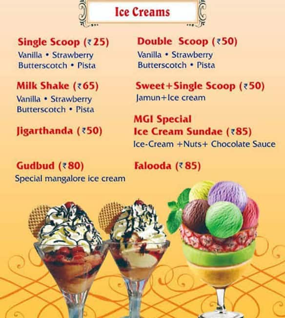 Menu of Ice Cream Parlour, Hinjawadi, Pune