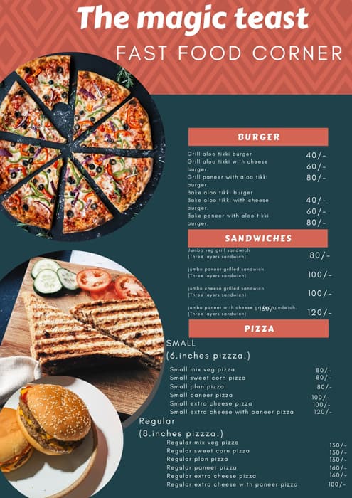 Menu of The Magic Taste, Bhosari, Pune