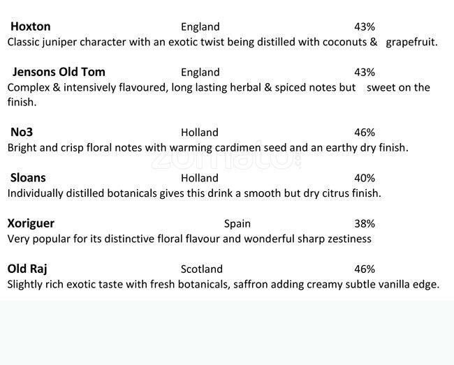 Menu at The Prince Blucher, Twickenham pub & bar, Twickenham