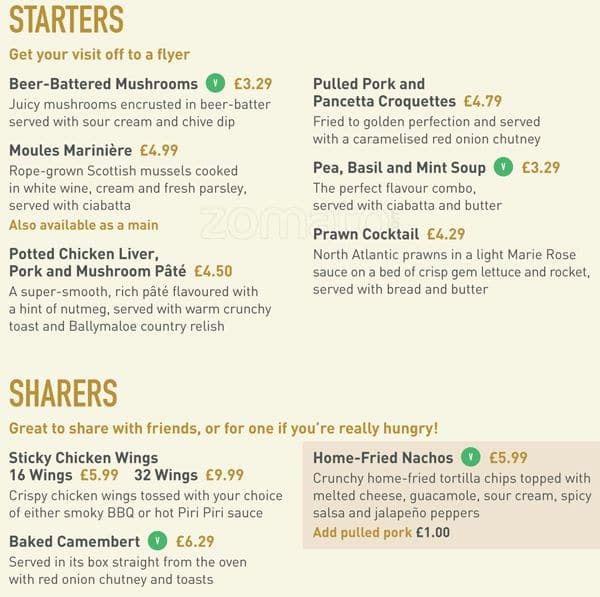 Menu at The Barton Arms, Eccles, 2 Stablefold