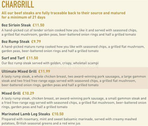 Menu at The Barton Arms, Eccles, 2 Stablefold