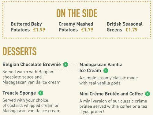 Menu at The Barton Arms, Eccles, 2 Stablefold